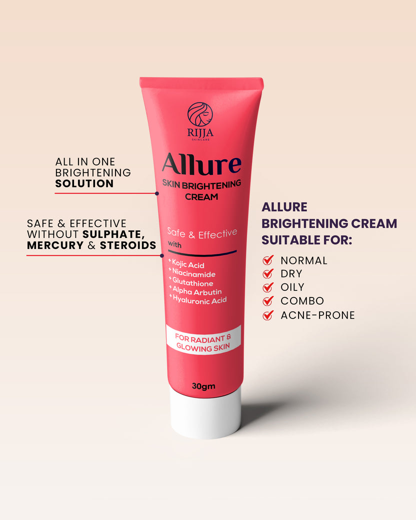 Allure Brightening Cream | Best Skin Brightening Cream in Pakistan – Rijjas